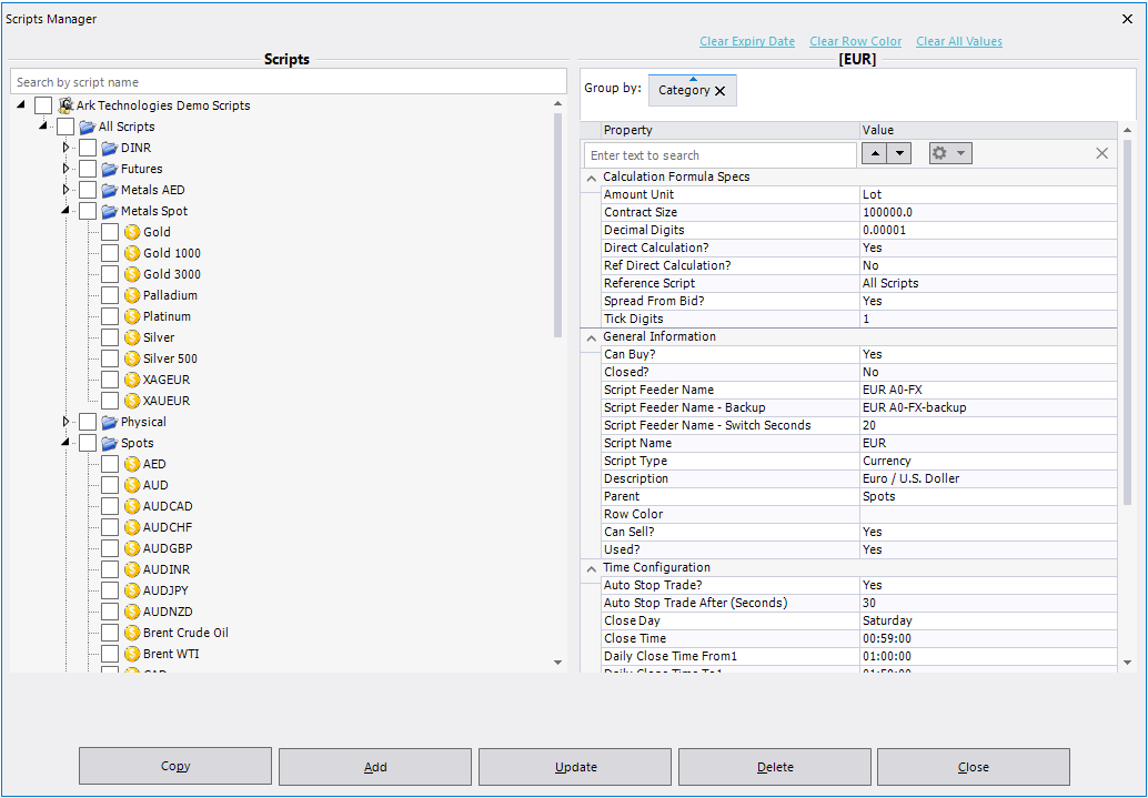 Script Manager - Ark Technologies - Help Desk